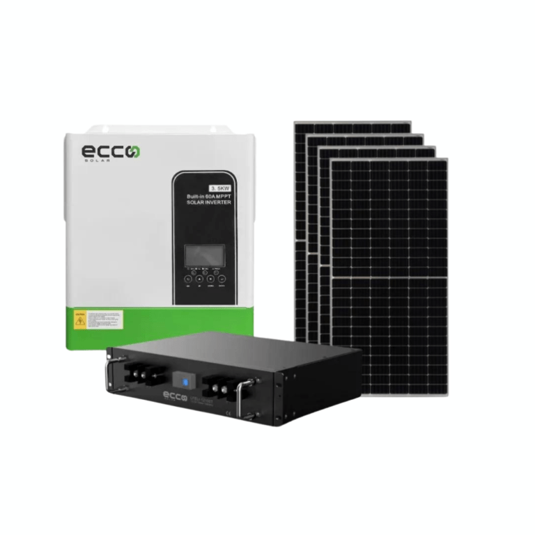 Ecco 3.5KVA / 3500W 24V MPPT Hybrid Inverter + 2.56kWh 25.6V 100Ah ...