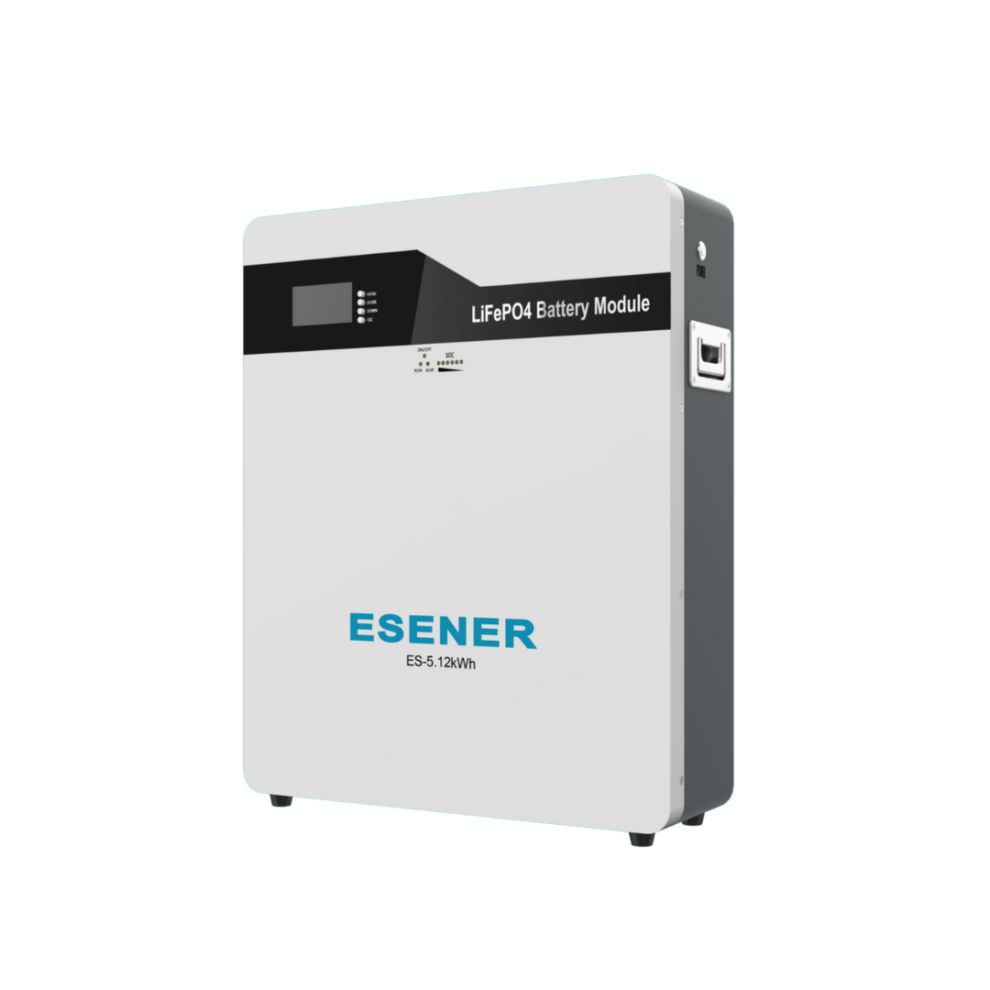 5.12kWh ESENER 51.2V 100Ah LiFePo4 Smart Battery Module - Grid Solutions