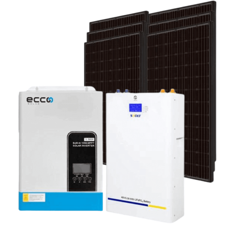 Ecco 5.5KVA / 5500W Hybrid Inverter + 48V 106Ah SVOLT 5.43kWh Lithium ...