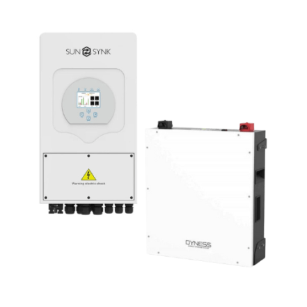 Sunsynk 5.5KVA / 5500W Hybrid Inverter + 1x Dyness 5.12kWh Lithium ...