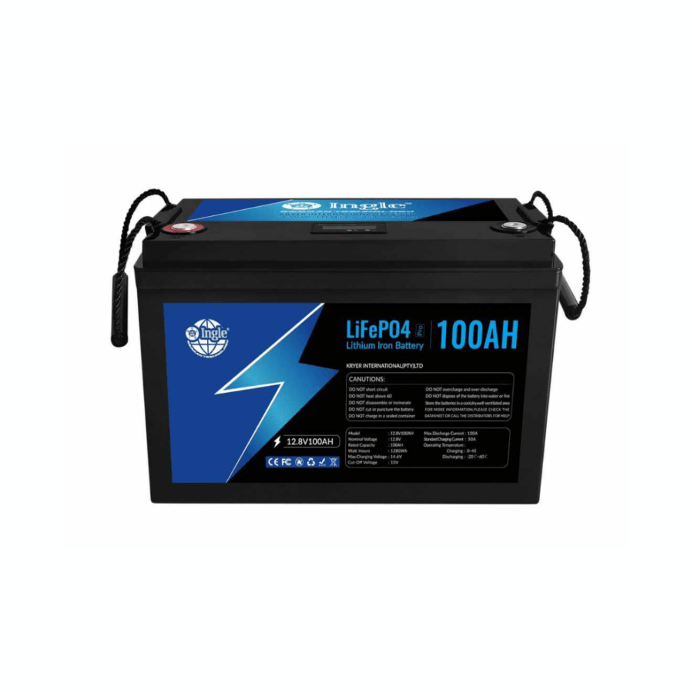 Ingle 12.8V 100AH 1.28kWh Lithium Battery - Grid Solutions