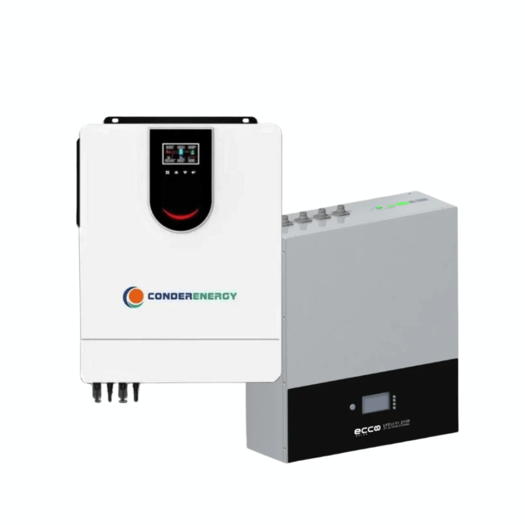 Conderenergy 10.2KVA / 10200W Hybrid Solar Inverter + 5.12kWh Ecco ...