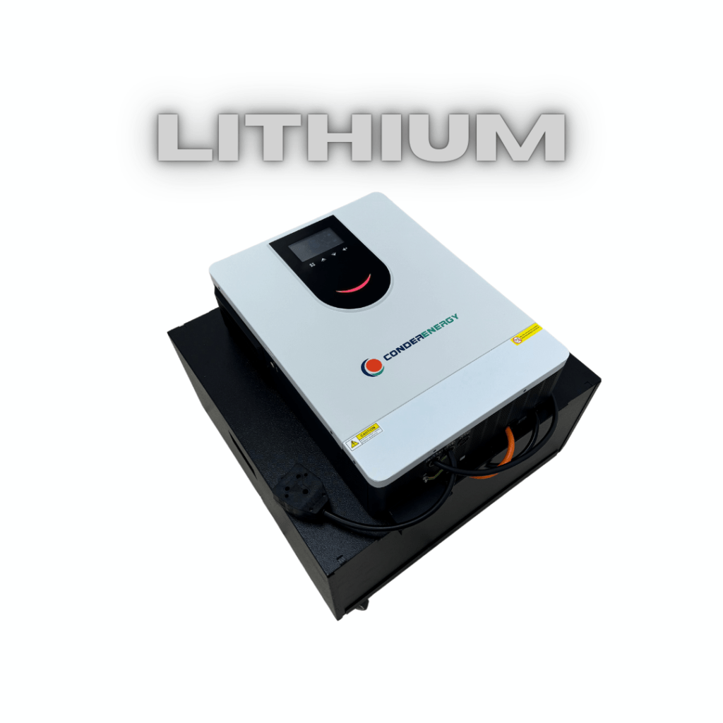 Conderenergy 10.2kVA / 10200W Hybrid Inverter MPPT + 5.12kWh Lithium ...