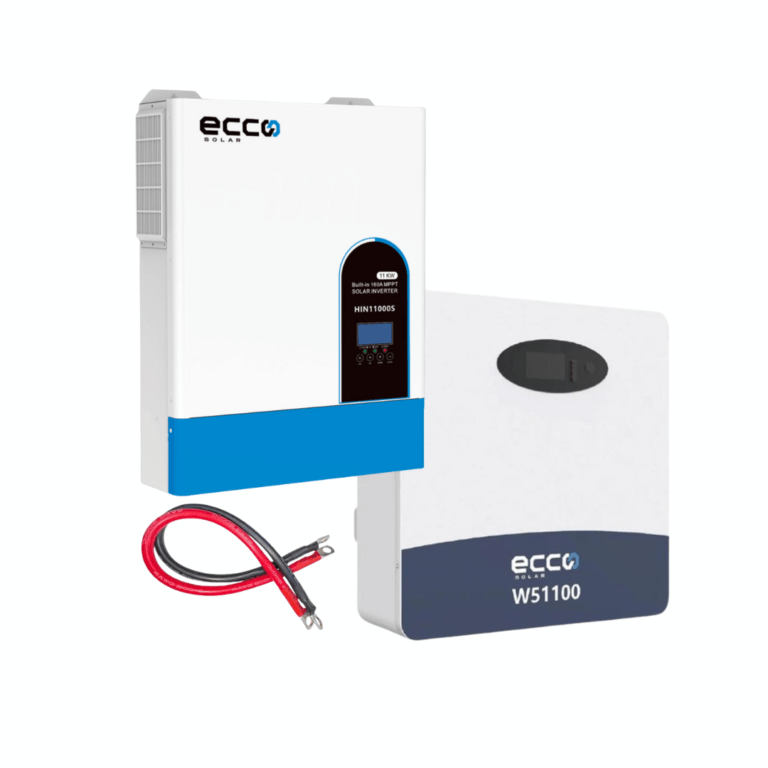 5.5KVA / 5500W ECCO Hybrid Inverter + 5.12kWh Ecco Lithium Battery + 6x ...
