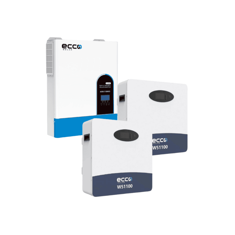 Ecco 11KVA Hybrid Inverter (Pure Sine Wave) + 2x 5.12kWh Lithium ...